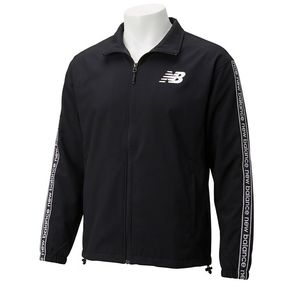 New Balance | Jackets & Coats | New Balance Womens Black Logo Tape Full ...